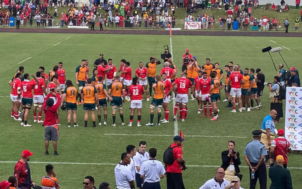 Tonga defeats Australia A to start their pre-World Cup build up | RNZ News