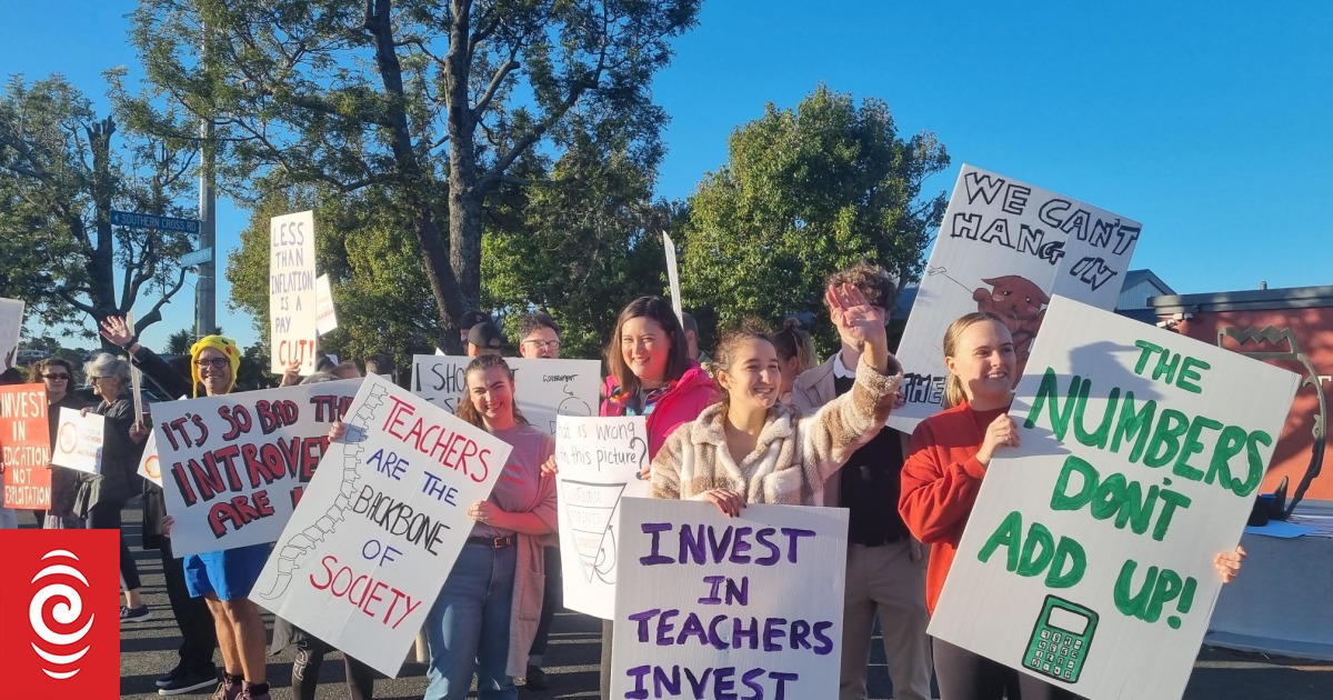 Rolling teachers' strike hits lower North Island | RNZ News