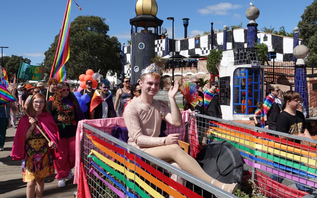 In photos: Whangārei celebrates Pride with colourful parade | RNZ News