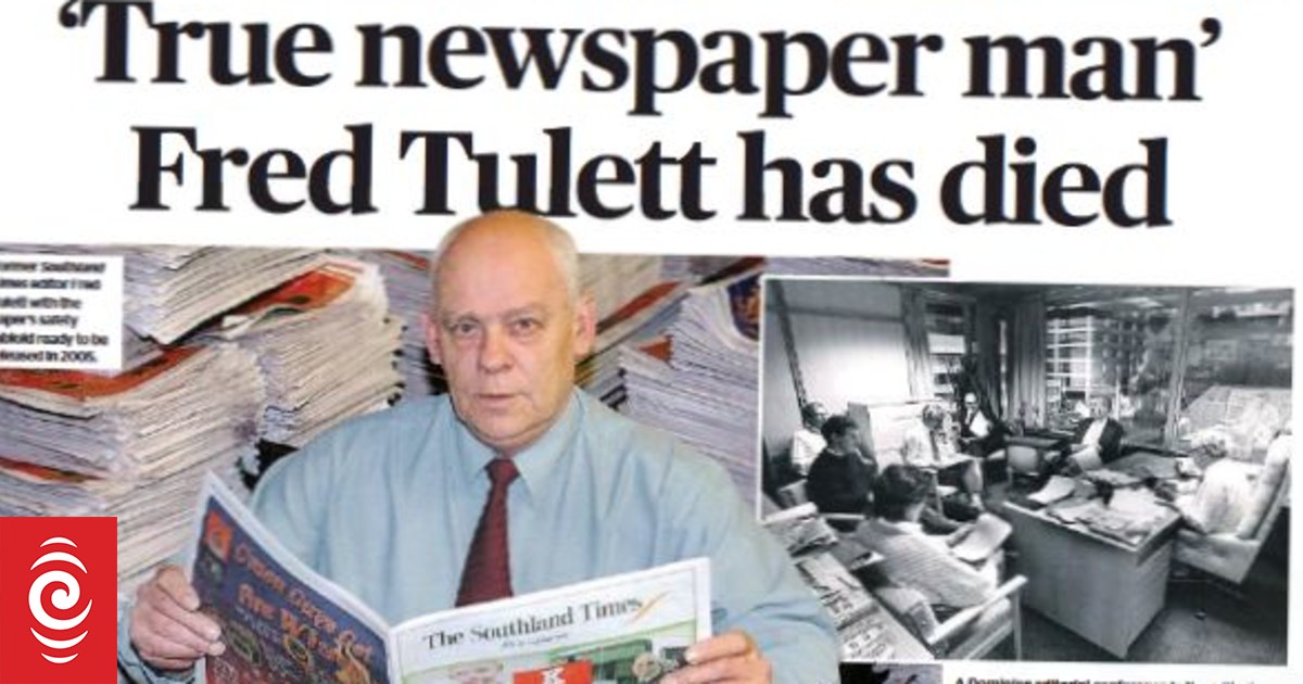 'True newspaperman' Fred Tulett leaves a legacy | RNZ
