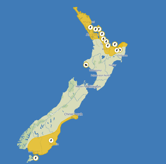 Weather: Large hail, thunderstorms forecast across New Zealand | RNZ News