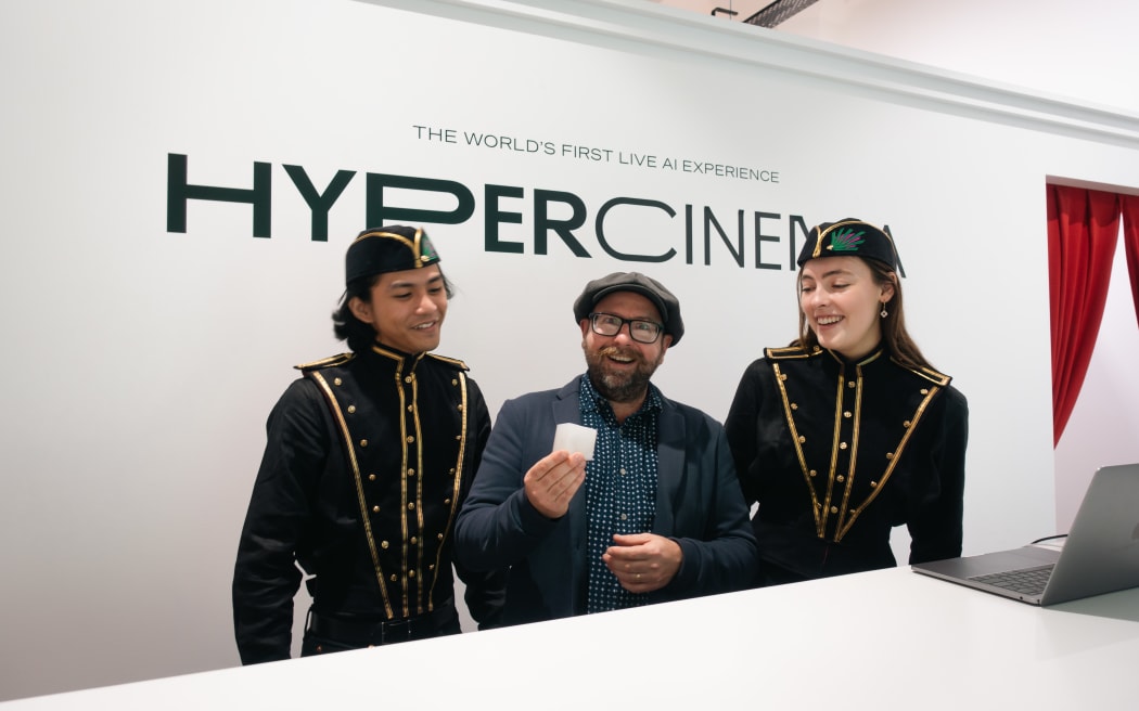 Hypercinema: The AI art installation which lets you be the hero | RNZ