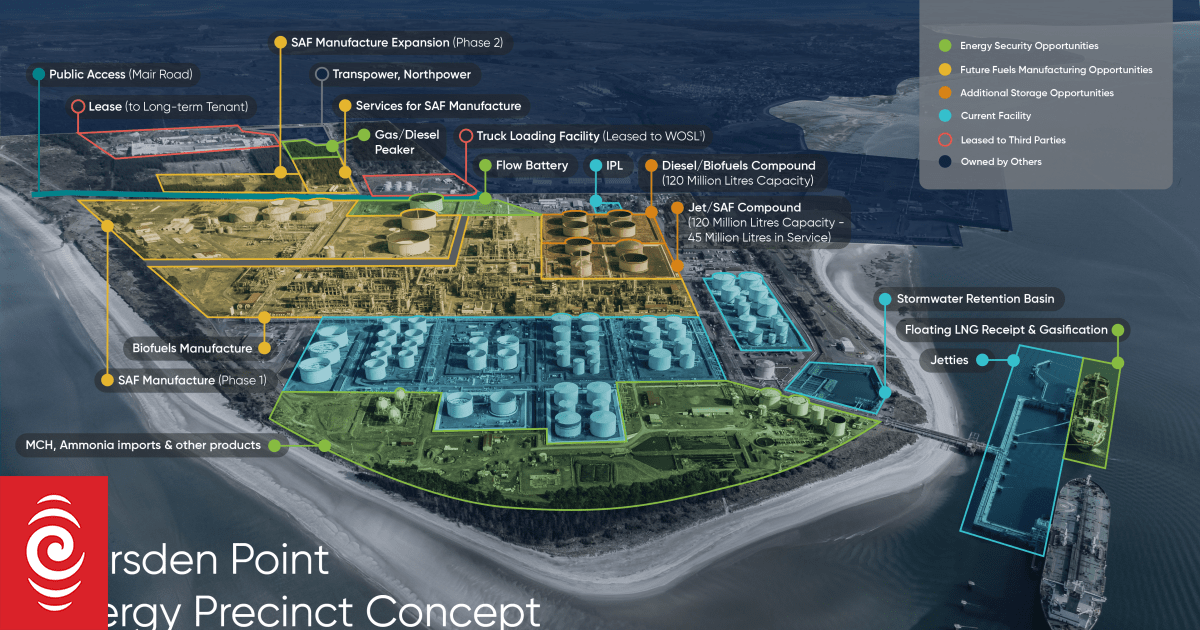 Marsden Point: New plan to revitalise former refinery | RNZ News