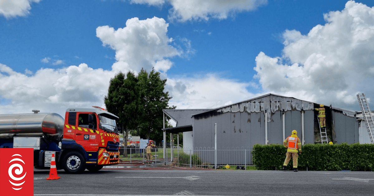 Lightning strike sets Puketaha Primary School hall on fire, students ...