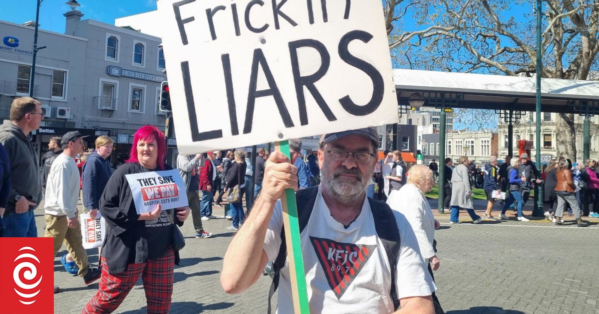 'Biggest protest in Dunedin in decades' as up to 35,000 rally against ...