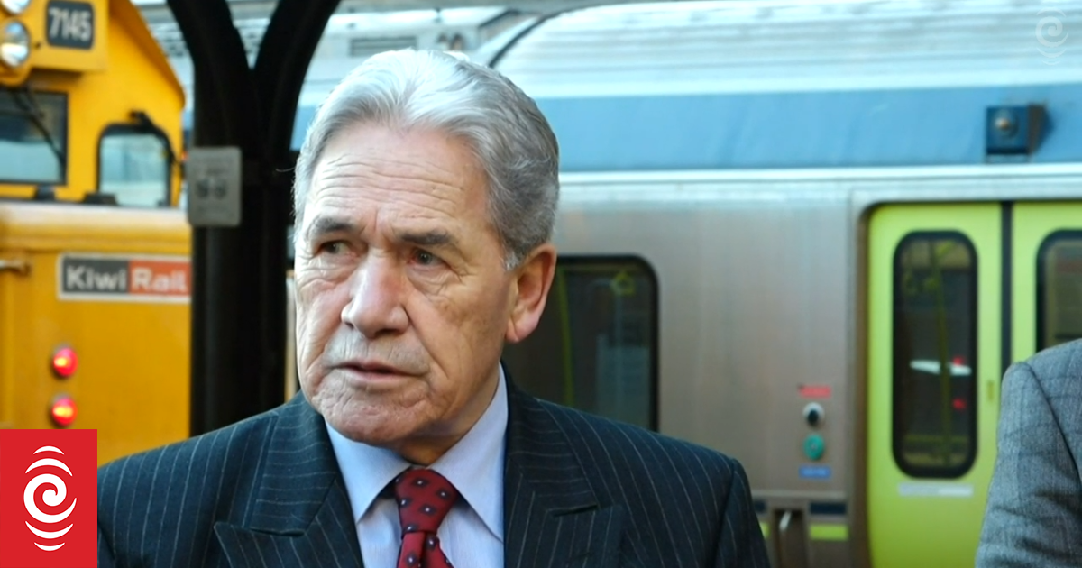Watch: Deputy PM Winston Peters tells heckler 'naff off' following rail ...