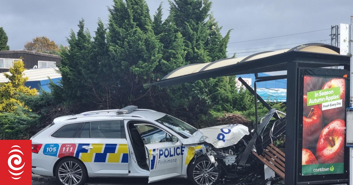 Delays for commuters after crash involving police car closes Auckland ...