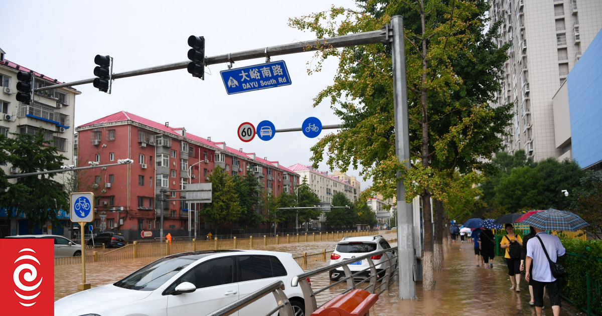 Storm Doksuri: Two dead as Beijing battered by widespread flooding ...