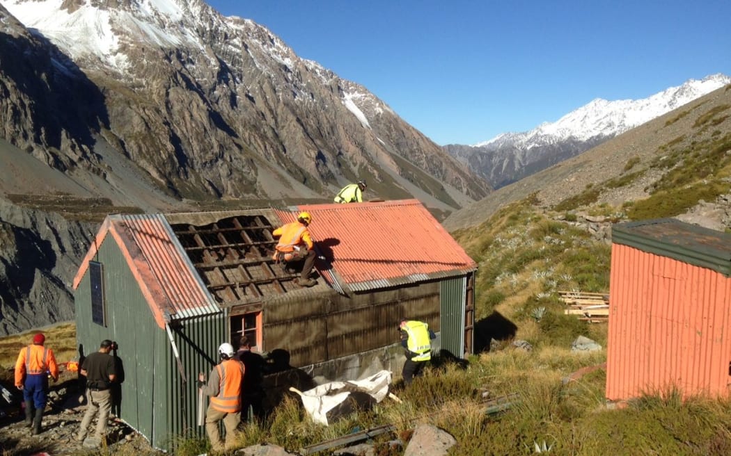Century-old Mt Cook hut moved again | RNZ News