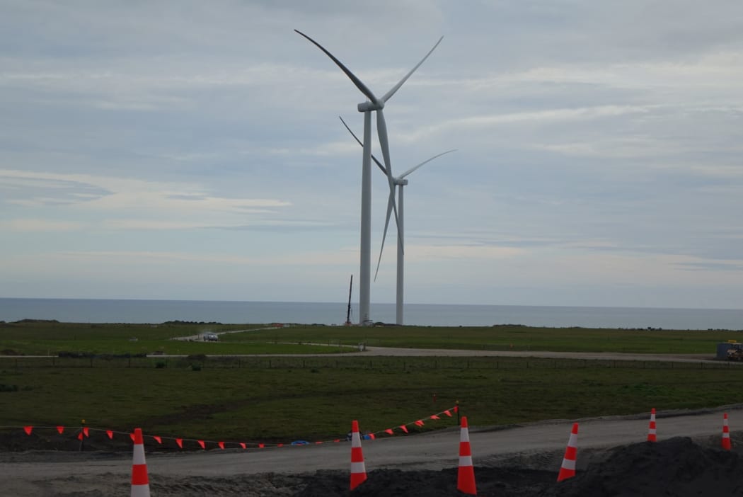 New Zealand's largest ever wind turbines appear in Taranaki | RNZ News