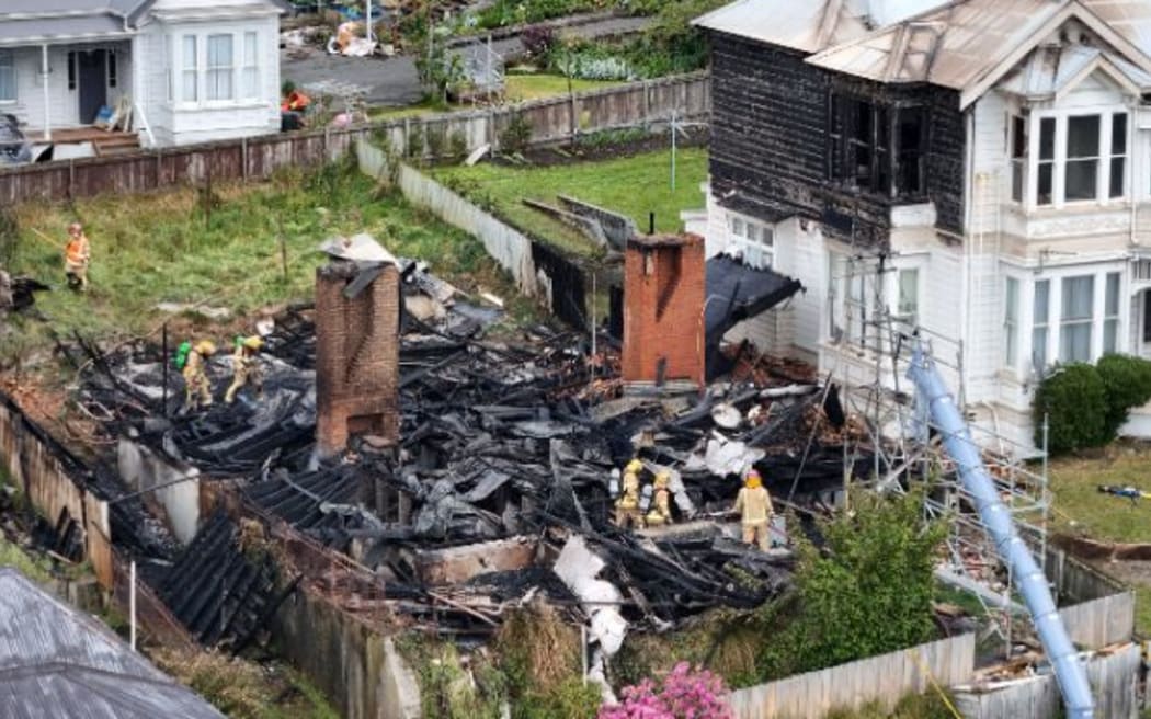 Fears remain people caught in derelict house fire in Dunedin | RNZ News