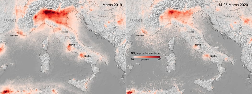 Coronavirus: Lockdowns reduce air pollution over Europe | RNZ News