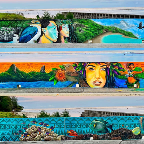 Cook Islands completes its colourful mural | RNZ