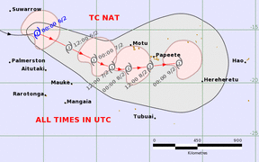 Strong wind warning remains in Southern Cook Islands as Tropical ...