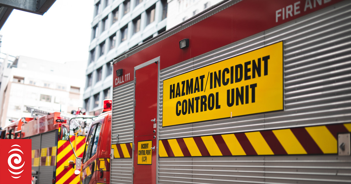Firefighters working to contain hazardous substance at the Port of ...