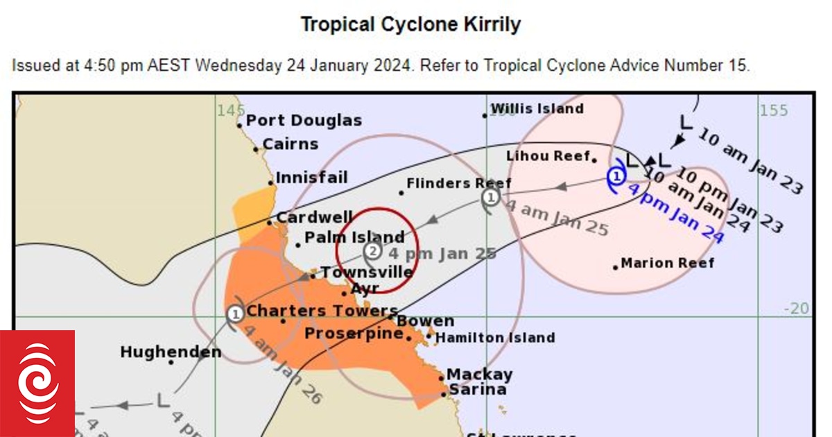 Cyclone Kirrily expected to impact Queensland coast and islands | RNZ News