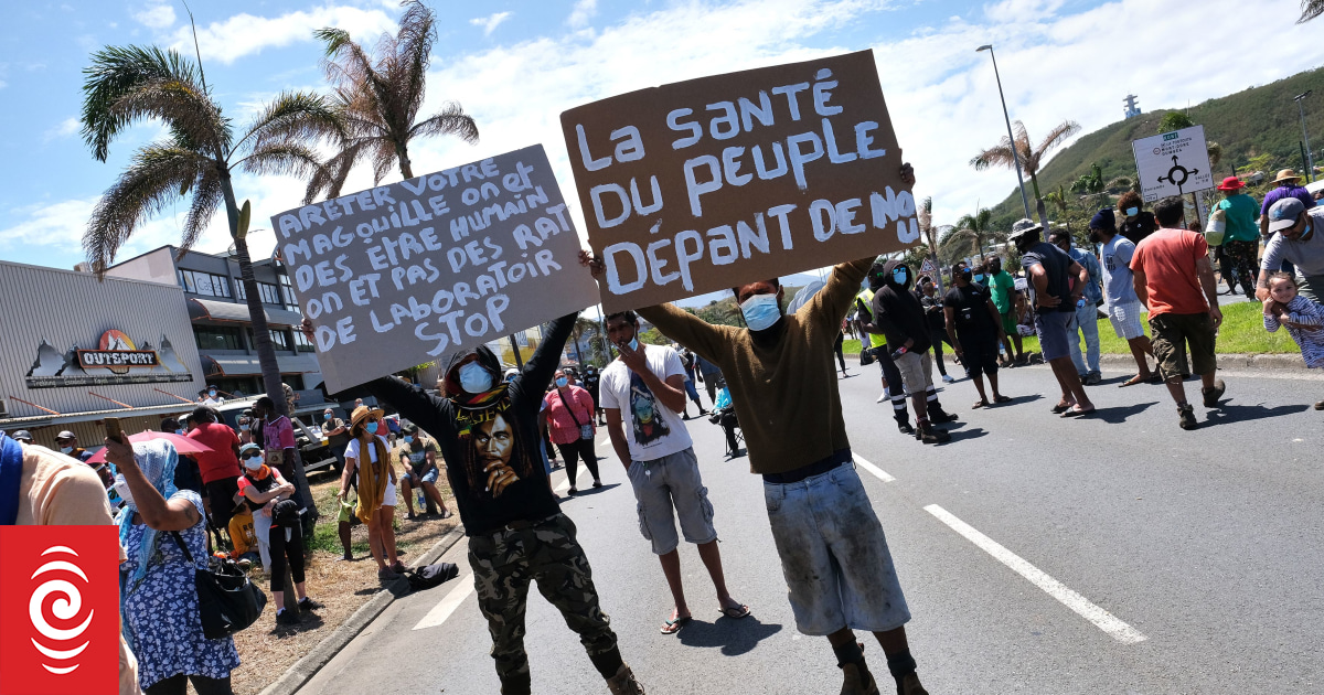 Protest in New Caledonia against govt's pandemic policies | RNZ News