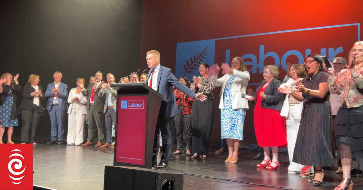 Labour leader Chris Hipkins speaks at party's annual conference | RNZ News