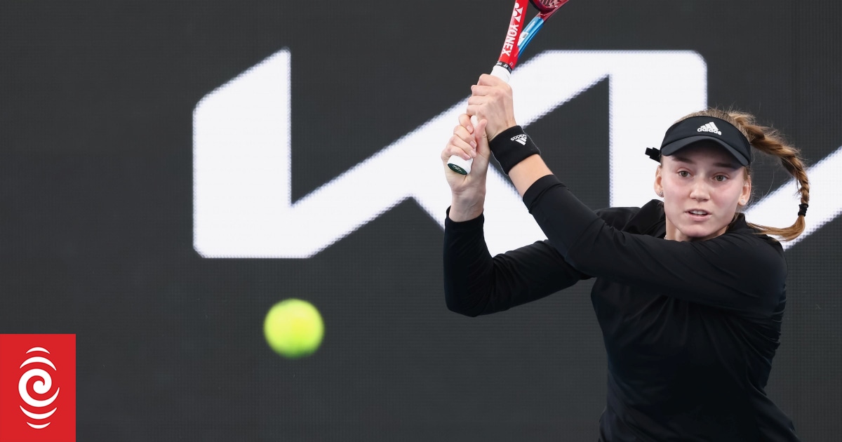 Rybakina chases second grand slam crown | RNZ News