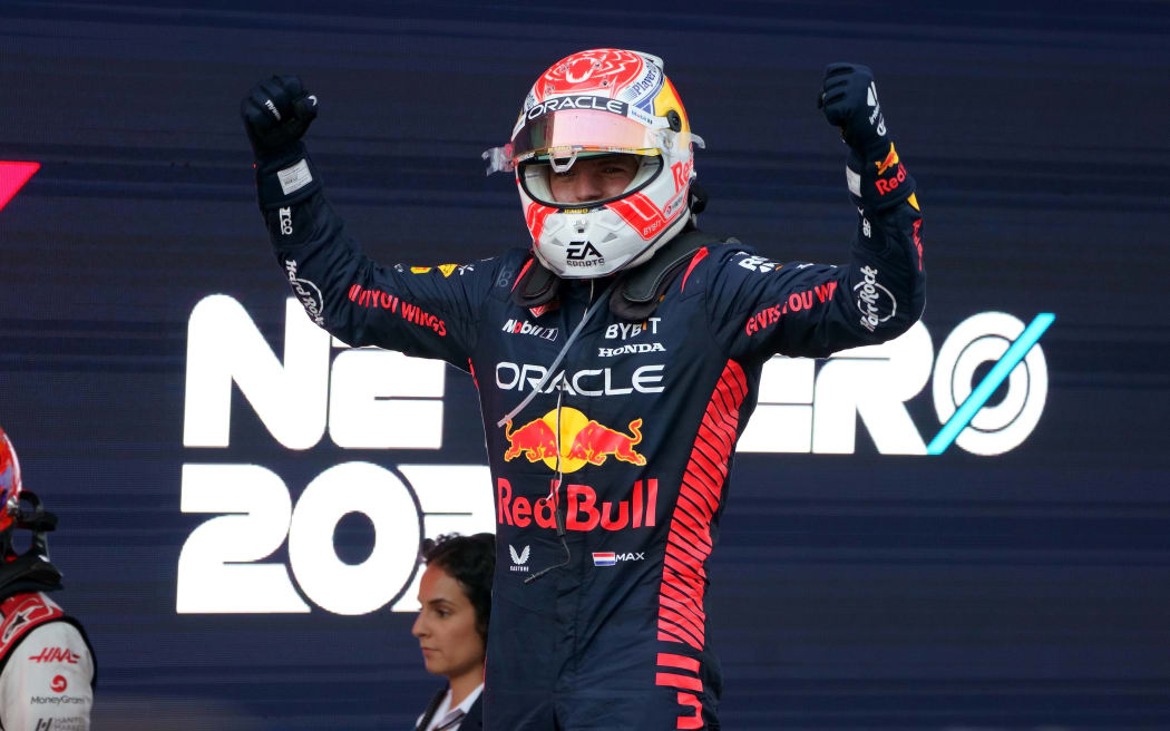 Verstappen sets record, Lawson finishes 11th | RNZ News