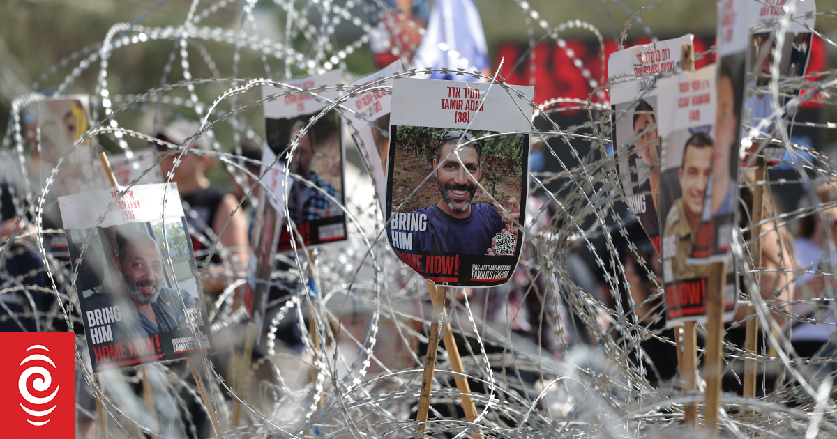 Israeli hostage families protest after Gaza militants release videos of ...