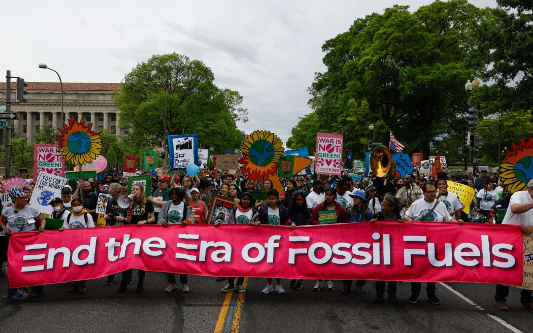 Activists gather for Earth Day, urge action to avoid 'dystopian' future ...