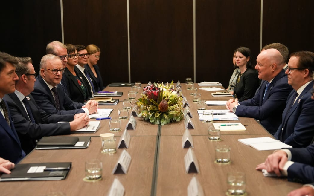 Watch: Christopher Luxon, Australian PM Anthony Albanese speak to media ...