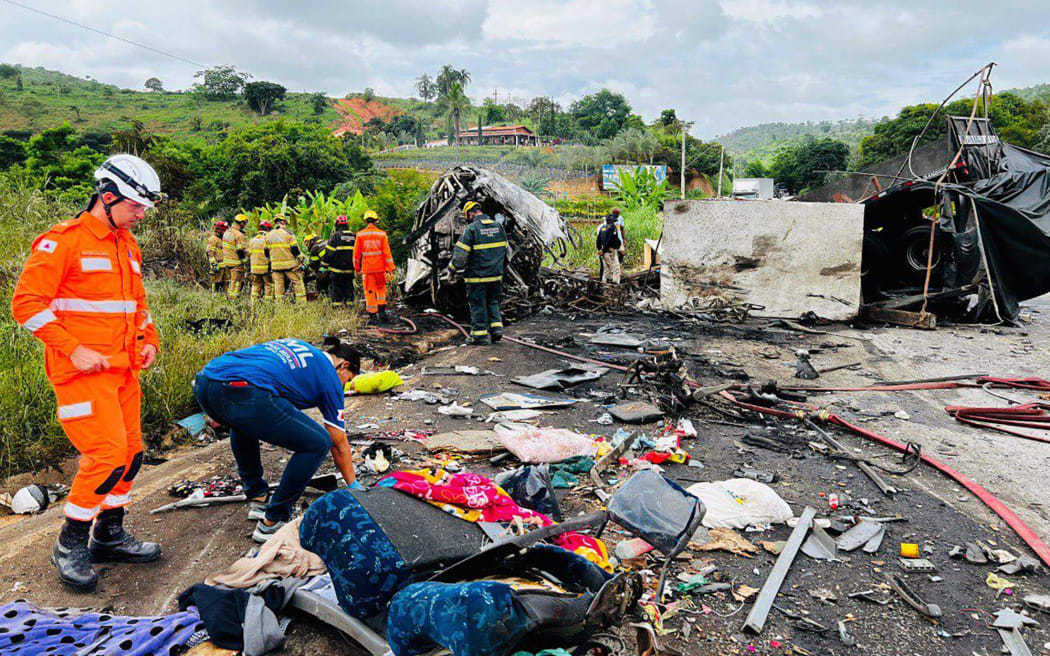 More than 30 dead in Brazil bus and truck collision | RNZ News