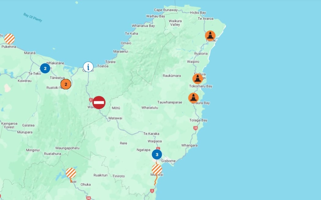 Police rescue underway near Gisborne after slips block SH2 in Waioeka ...