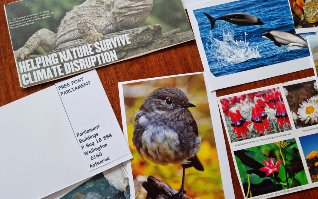 Climate advocates campaign to bombard politicians with postcards | RNZ News