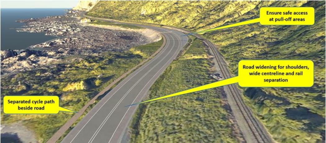 Cycleway planned for new Kaikōura highway | RNZ News