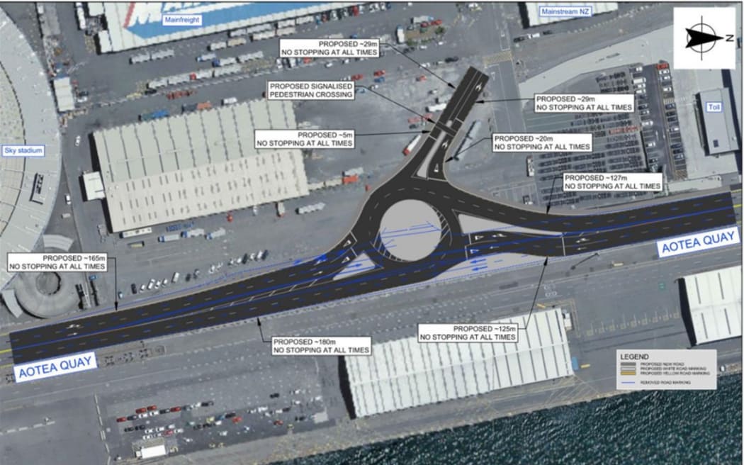 Wellington's Aotea Quay roundabout project gets underway | RNZ News
