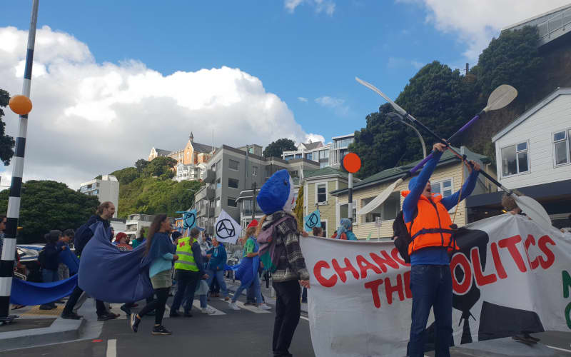 Climate change protests held around country | RNZ