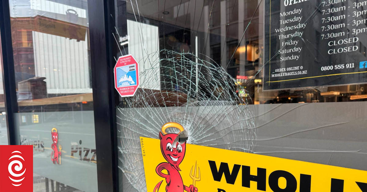 Man arrested after shop windows shattered in central Wellington | RNZ News