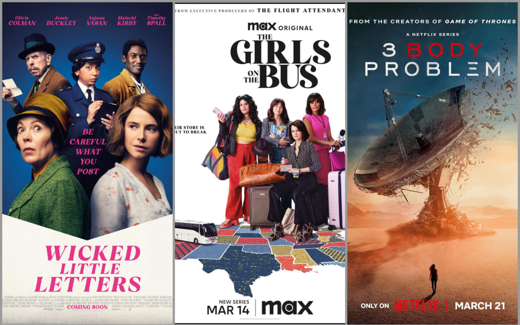 Screentime: Wicked Little Letters, The Girls on the Bus, 3 Body Problem ...