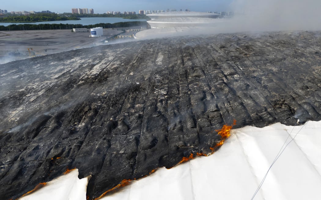 Fire at Rio Olympic Park velodrome brought under control, no injuries ...