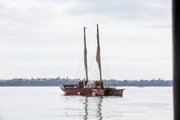 Aboard the waka hourua Haunui | A Gallery from News | RNZ