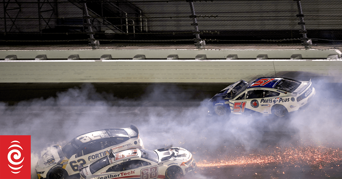 Motor racing ace Shane van Gisbergen's Chevrolet involved in last lap ...