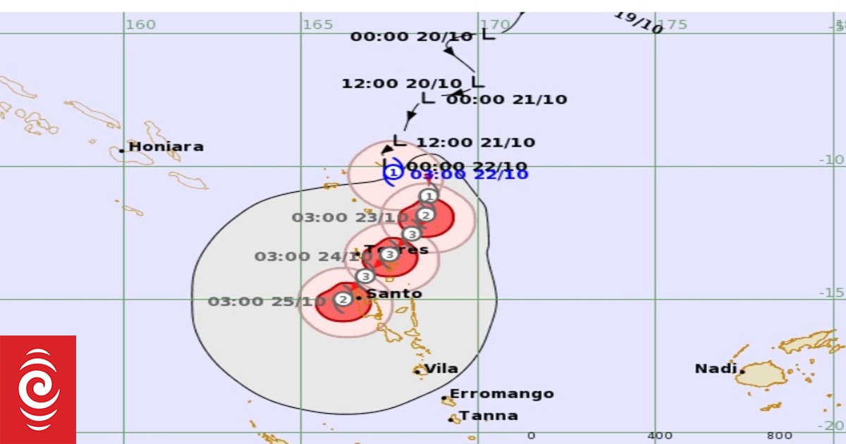 Tropical Cyclone Lola forms north of Vanuatu - MetService | RNZ News