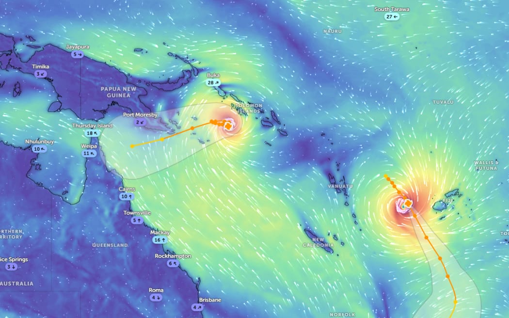 Severe tropical cyclones Maila and Vaianu put Solomon Islands, PNG and ...