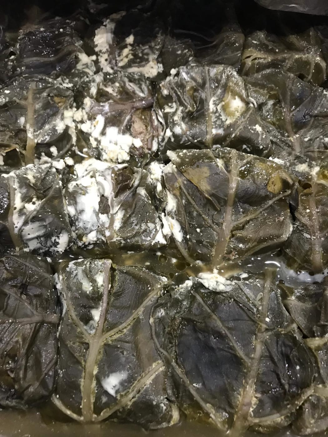 Lu Pulu - Pacific Island corned beef in taro leaves | RNZ Recipes