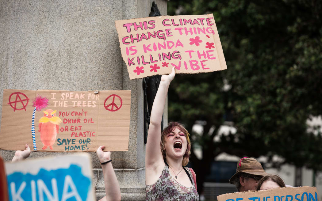 Climate strikes: Thousands march around New Zealand to demand action ...