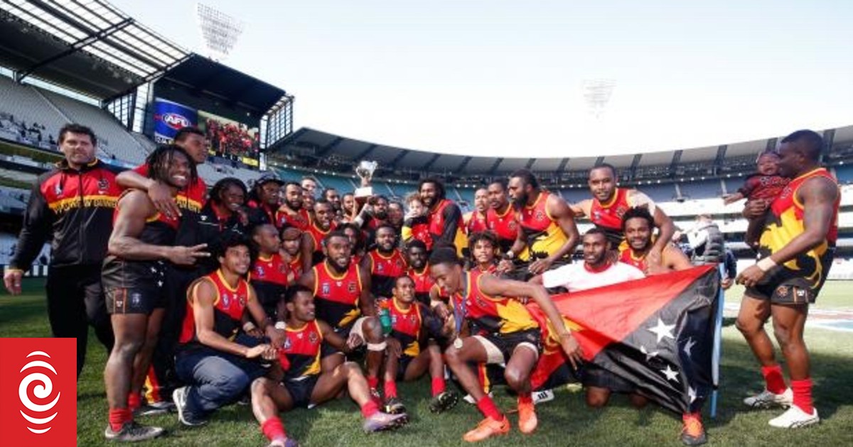 Sport: PNG celebrate back to back AFL International Cup titles | RNZ News