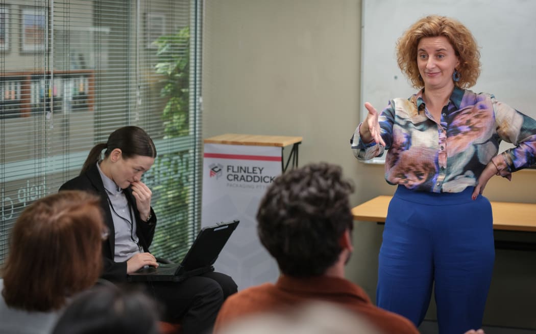 Aussie comedian Felicity Ward on breaking The Office's glass ceiling | RNZ