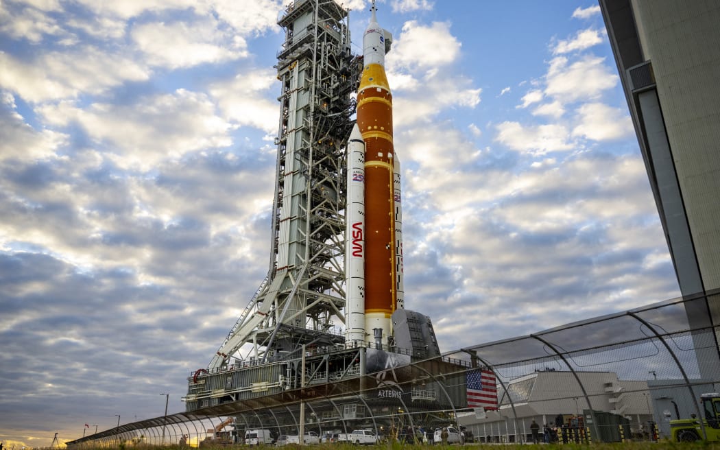 NASA moves moon rocket to launch pad before Artemis 2 mission | RNZ News