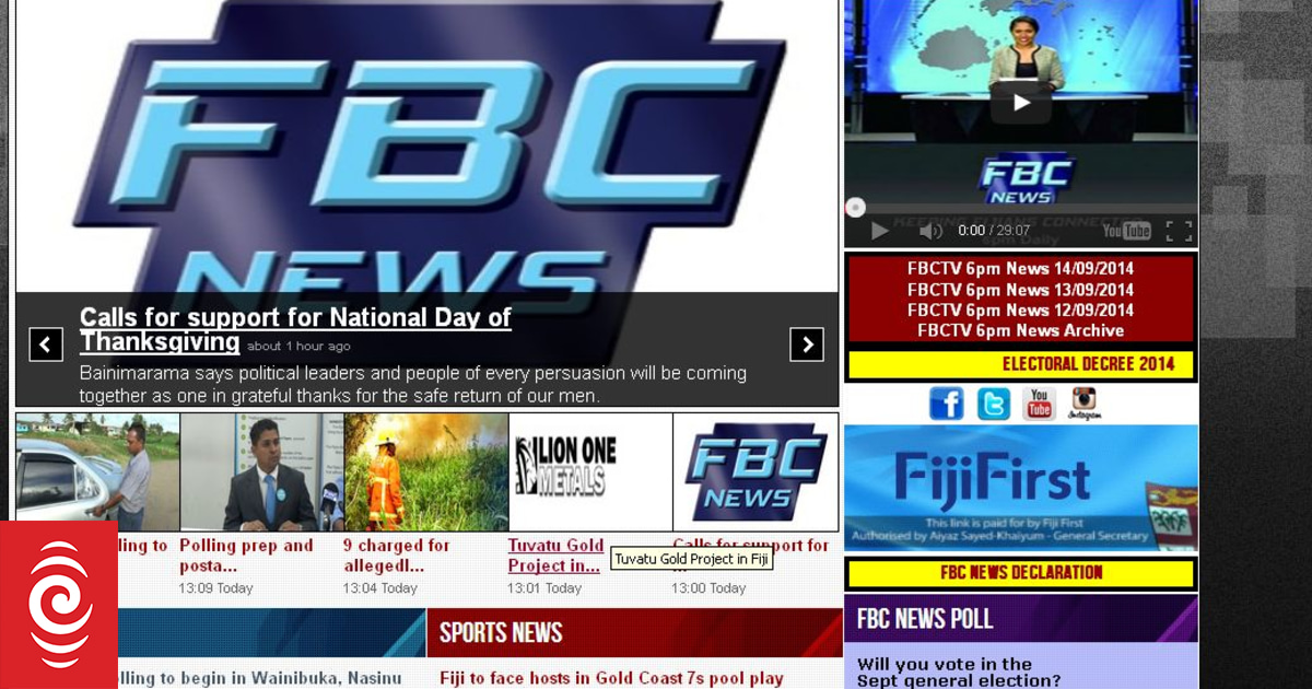 Fiji's FBC defies campaign ban | RNZ News