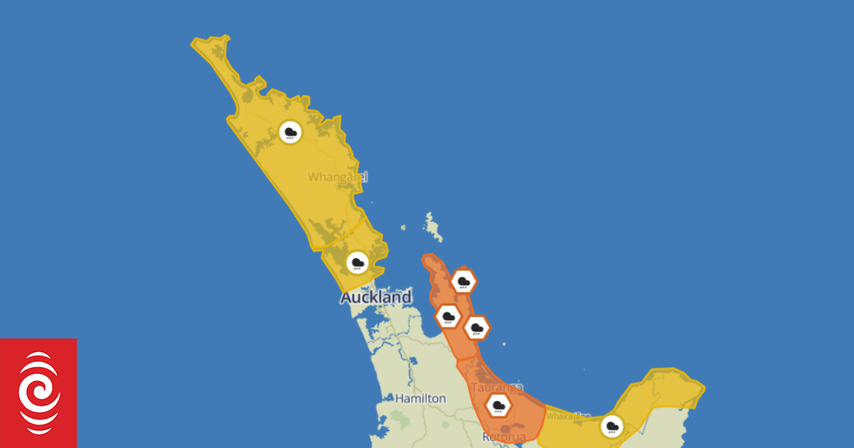 Weather: Severe warnings ahead of heavy rain around country | RNZ News