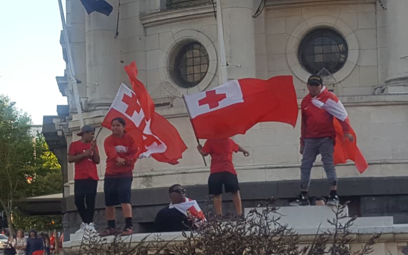 Tonga rugby league fans protest in Auckland | RNZ