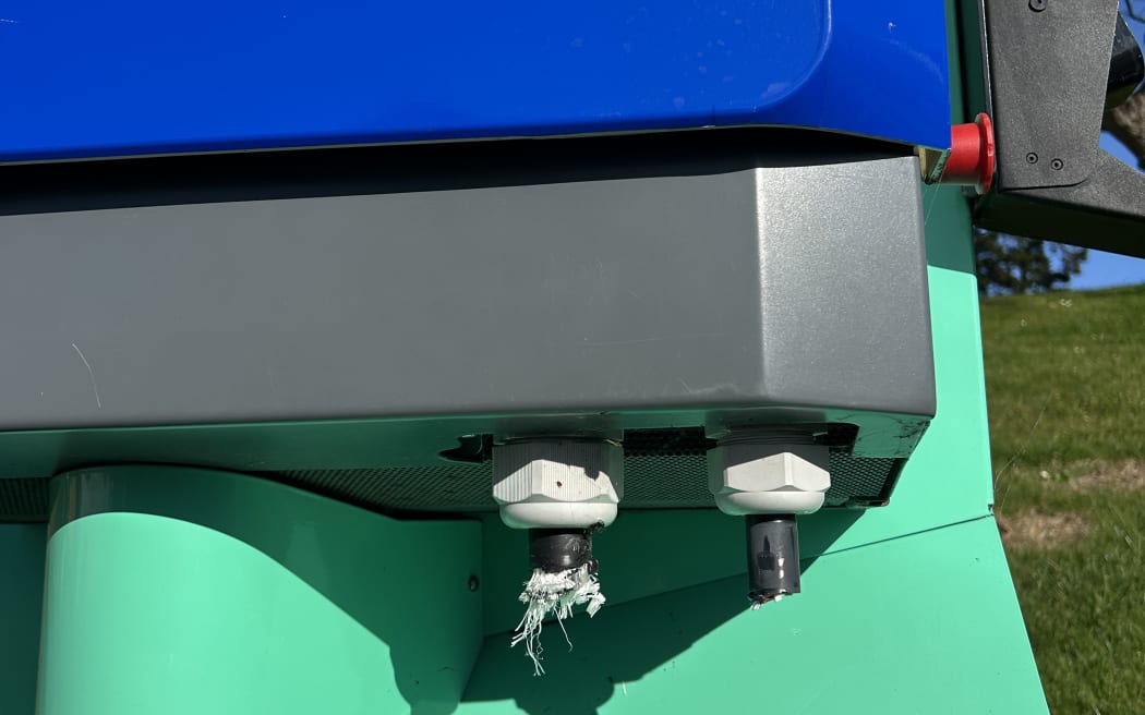 Public electric vehicle charger useless after copper cables chopped ...