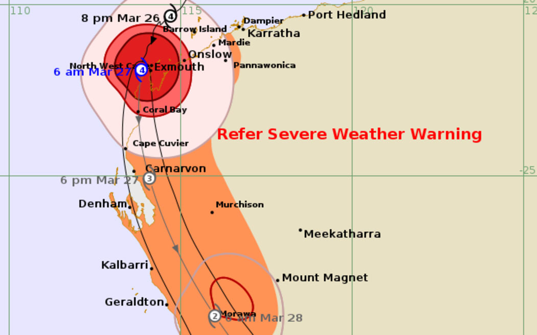 Tropical Cyclone Narelle impacts western Australia coast as a category ...